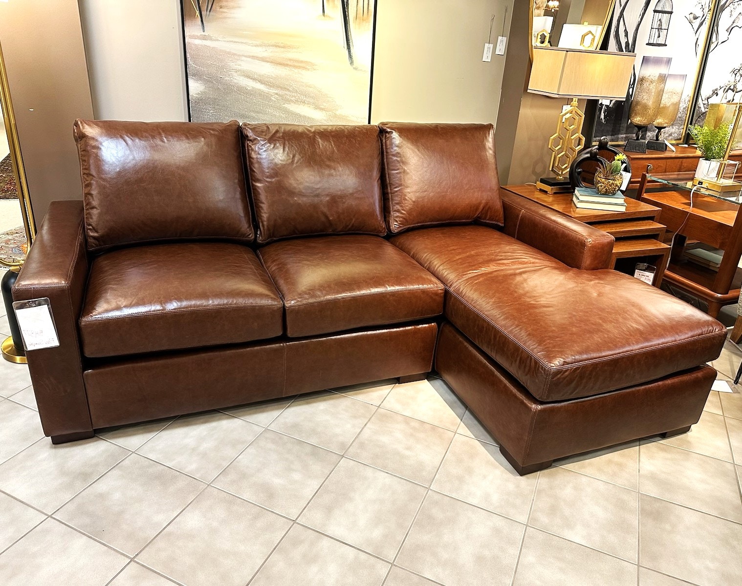 Stickley leather sofa price store